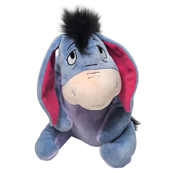 Disney | Toys | Disney Eeyore Plush Toy Blue Donkey Stuffed Animal Pink Bow From Winnie The Pooh ...